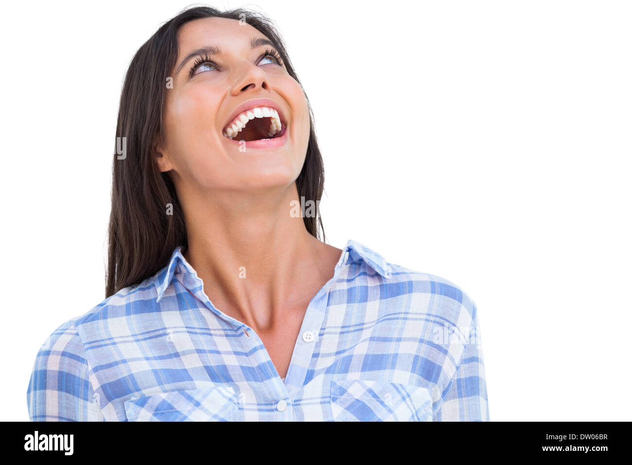 Pretty woman long dark Cut Out Stock Images & Pictures - Alamy