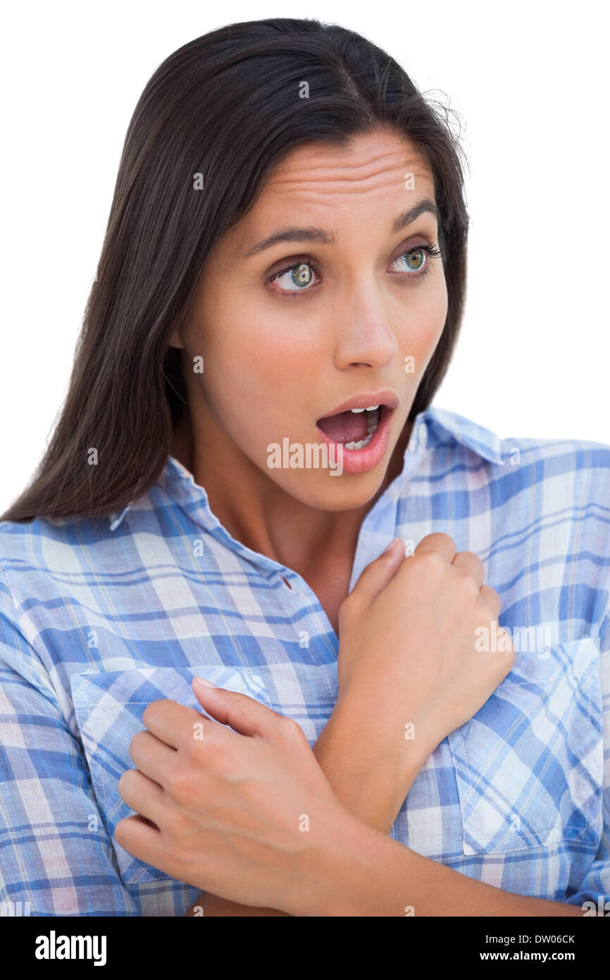 Beautiful surprising woman open mouth hi-res stock photography and ...