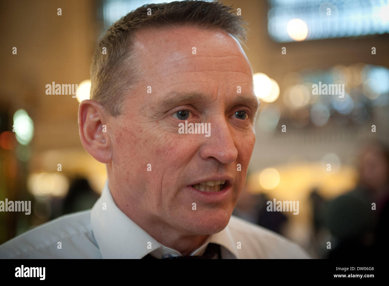 Manhattan, New York, USA. 25th Feb, 2014. Metro-North Conductor MICHAEL ...