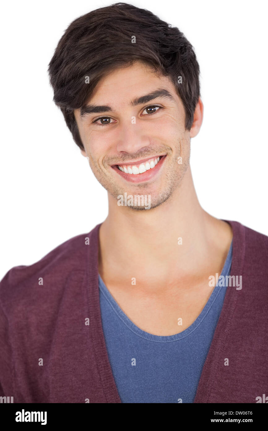 Portrait of young smiling man Stock Photo - Alamy