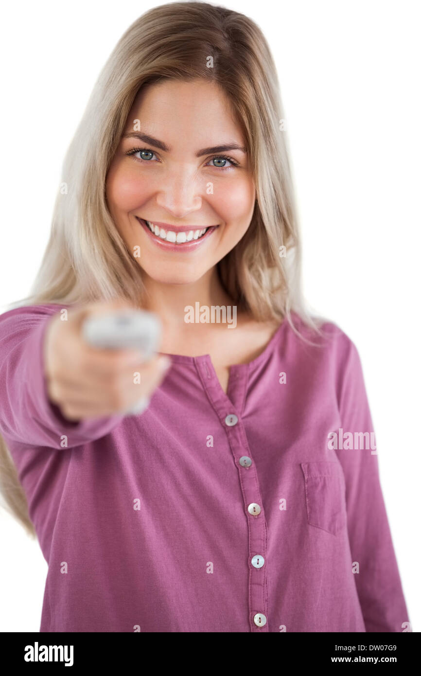 Beautiful young blonde woman changing hi-res stock photography and ...