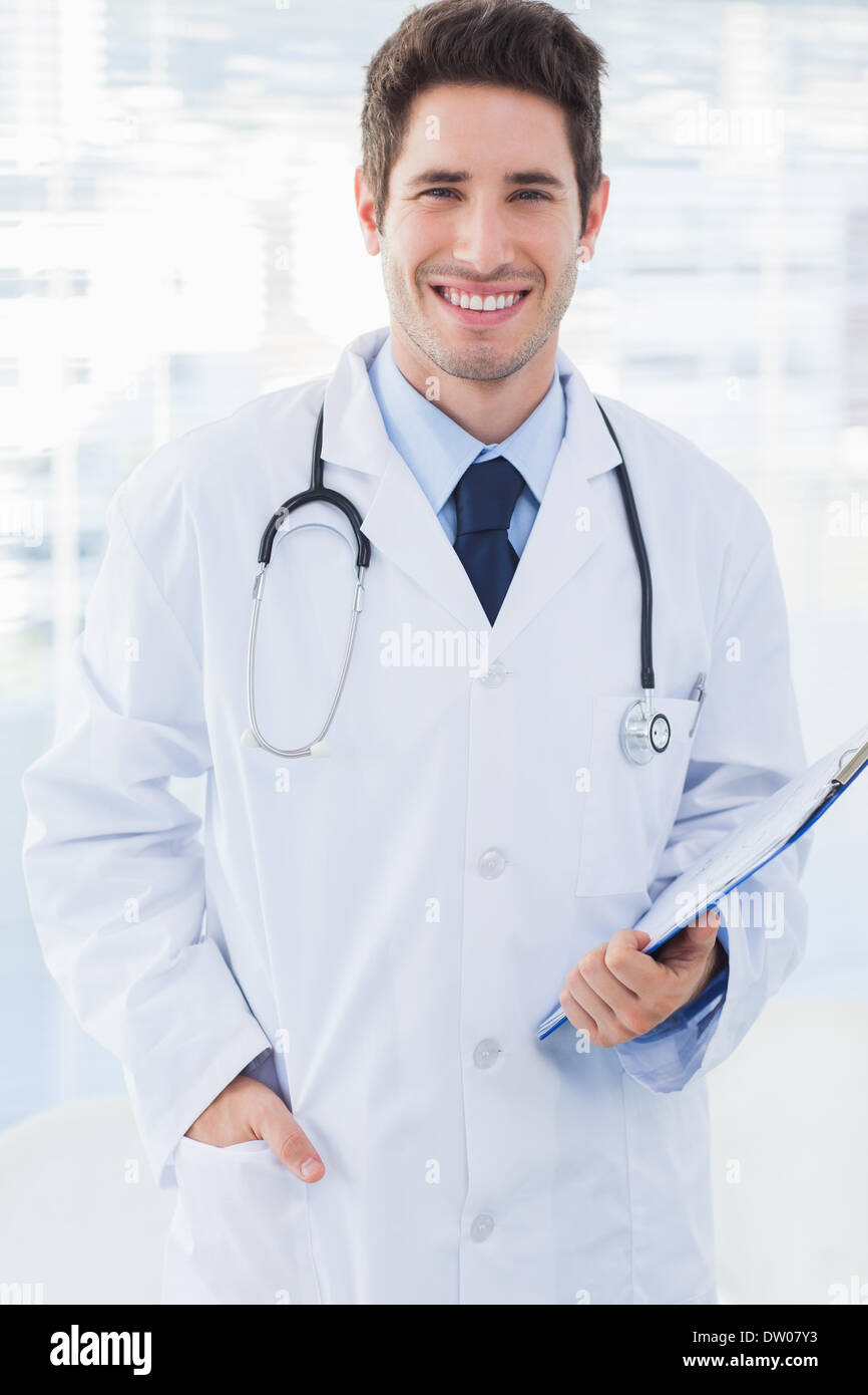 Lab coat stethoscope files hi-res stock photography and images - Alamy