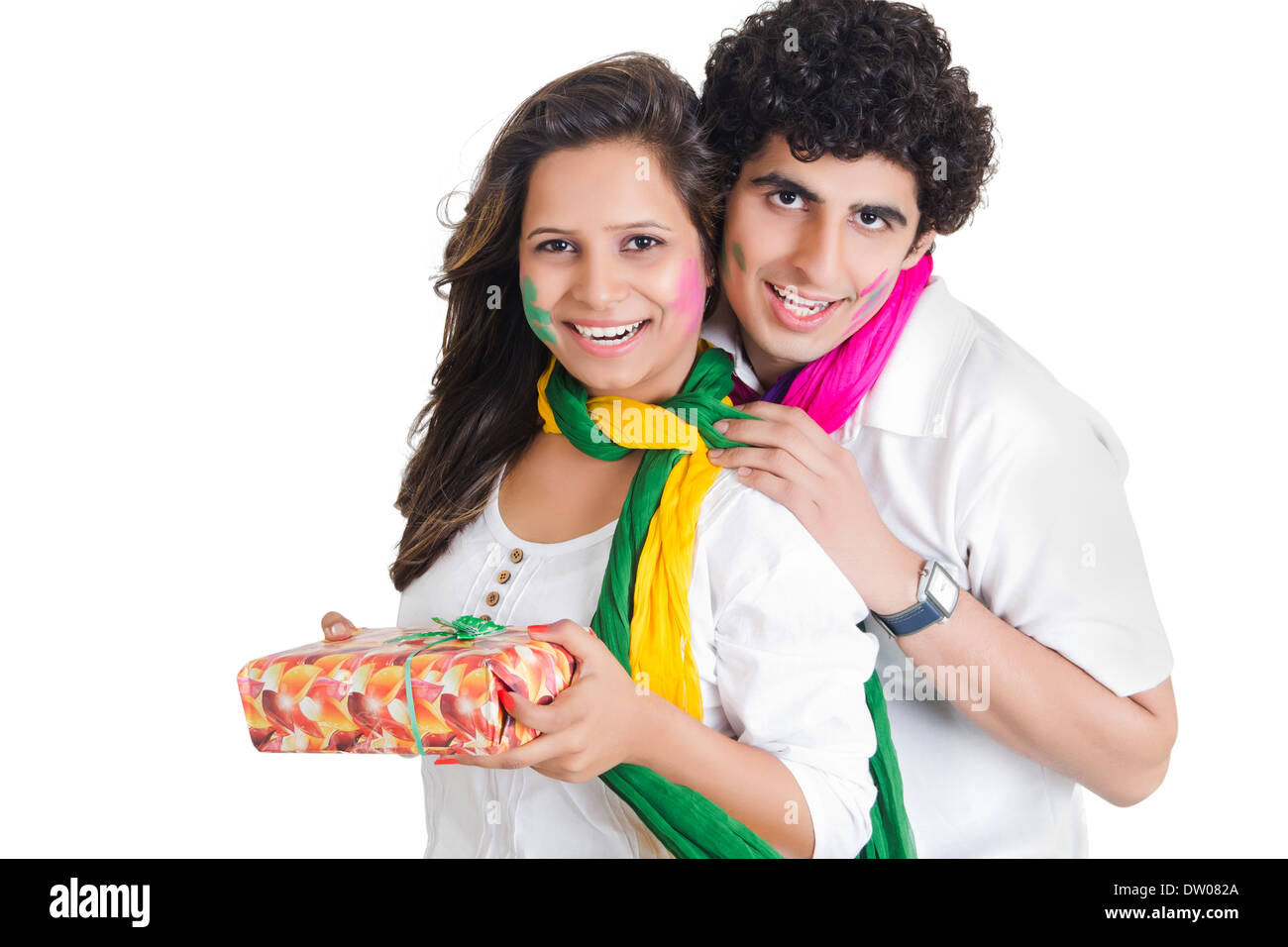 indian holi Festival Present Gift Stock Photo - Alamy