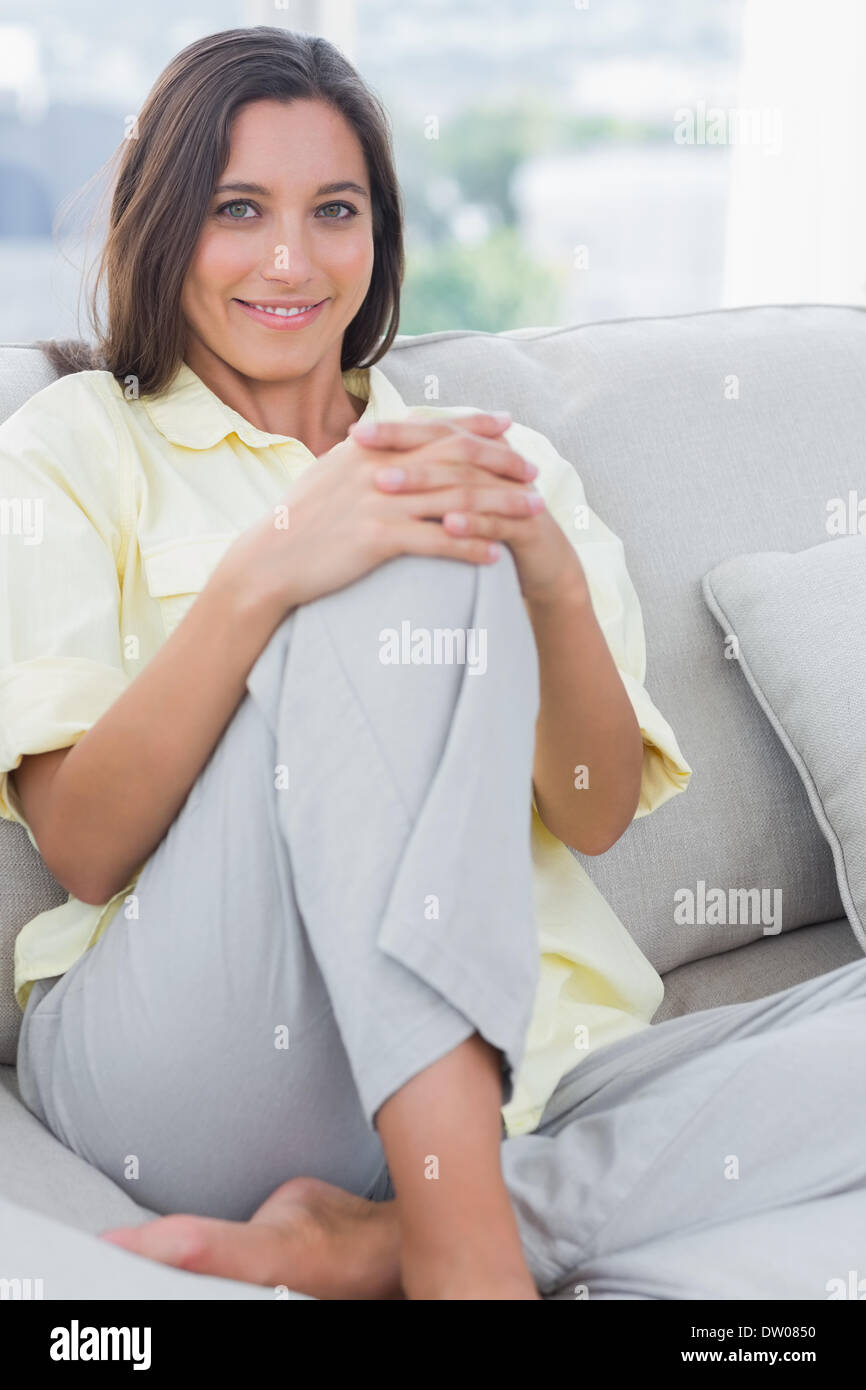 Portrait of a beautiful woman resting Stock Photo - Alamy