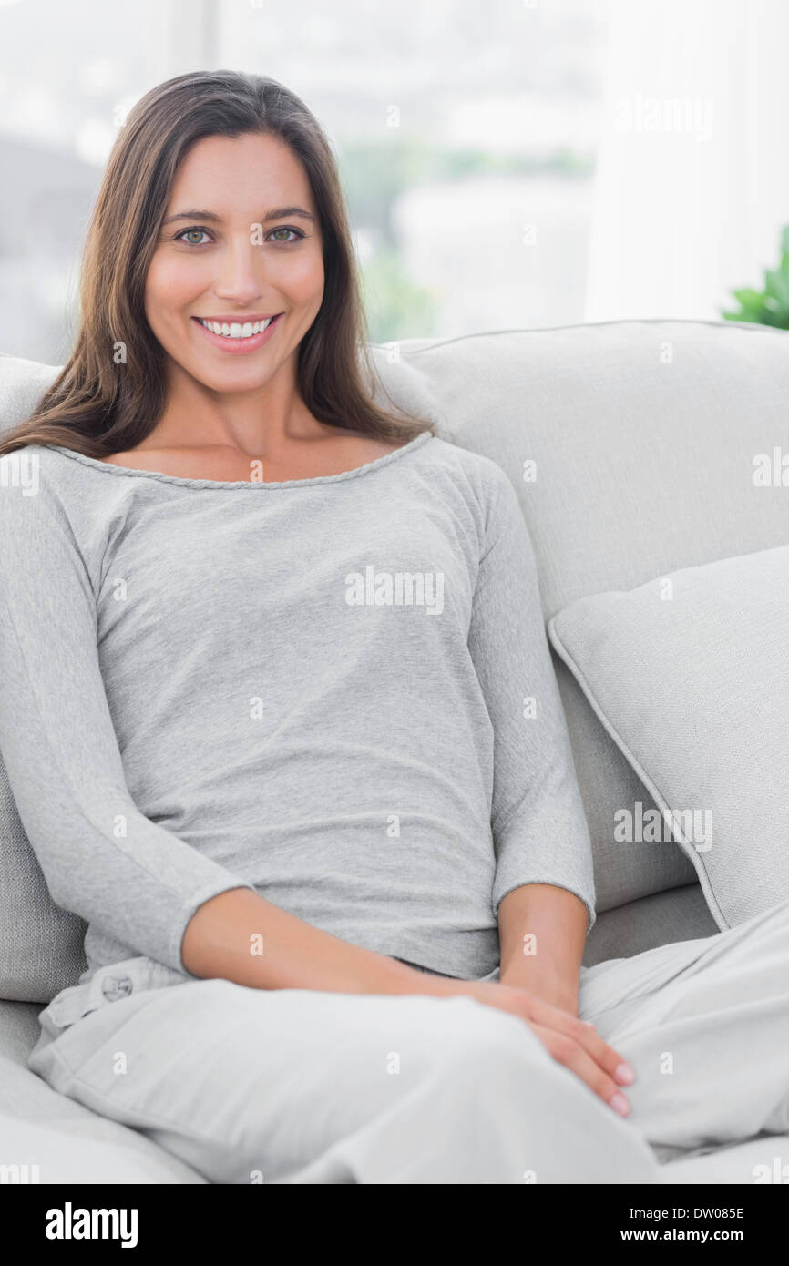 Beautiful woman relaxing Stock Photo - Alamy