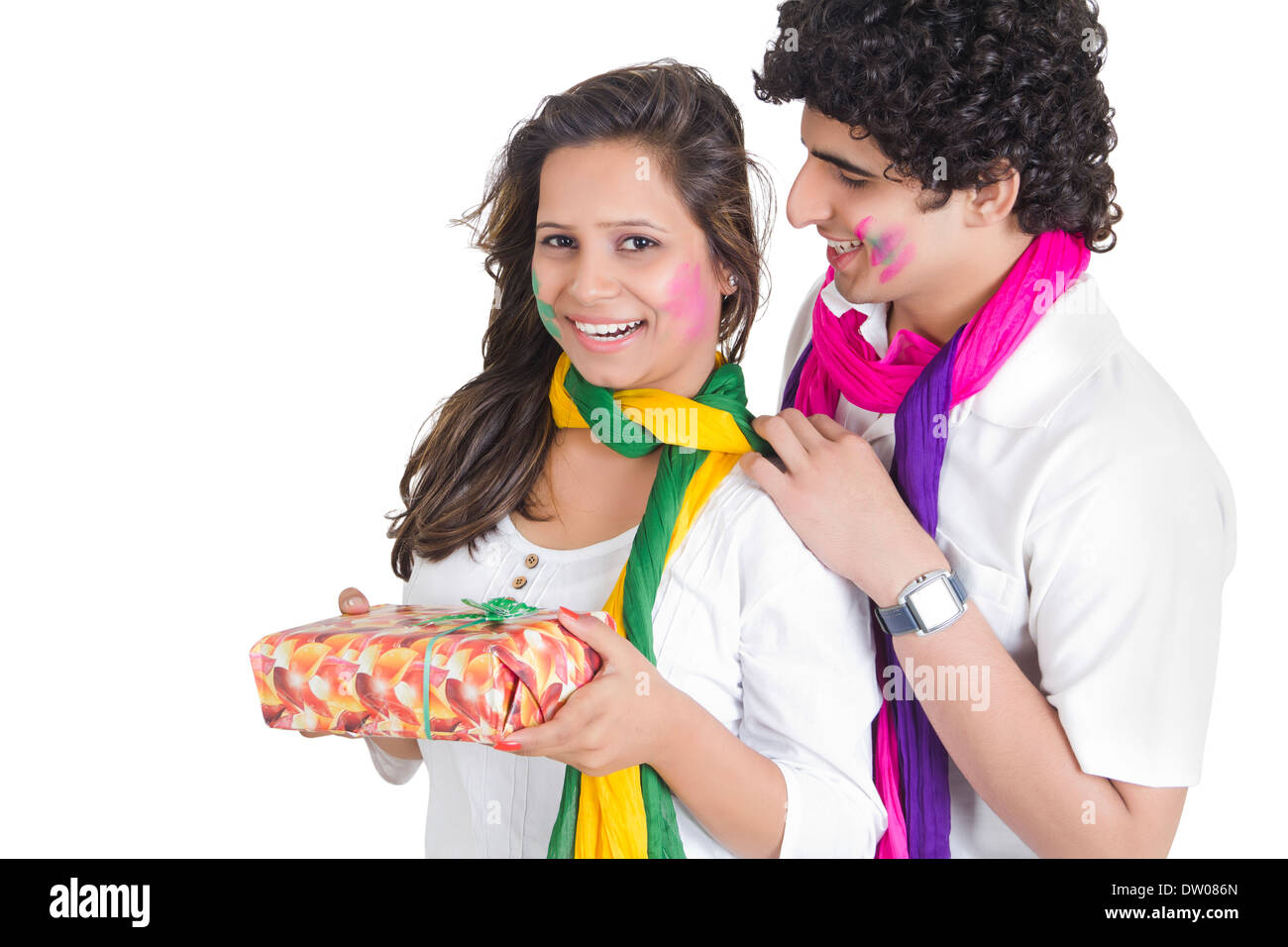 indian holi Festival Present Gift Stock Photo - Alamy