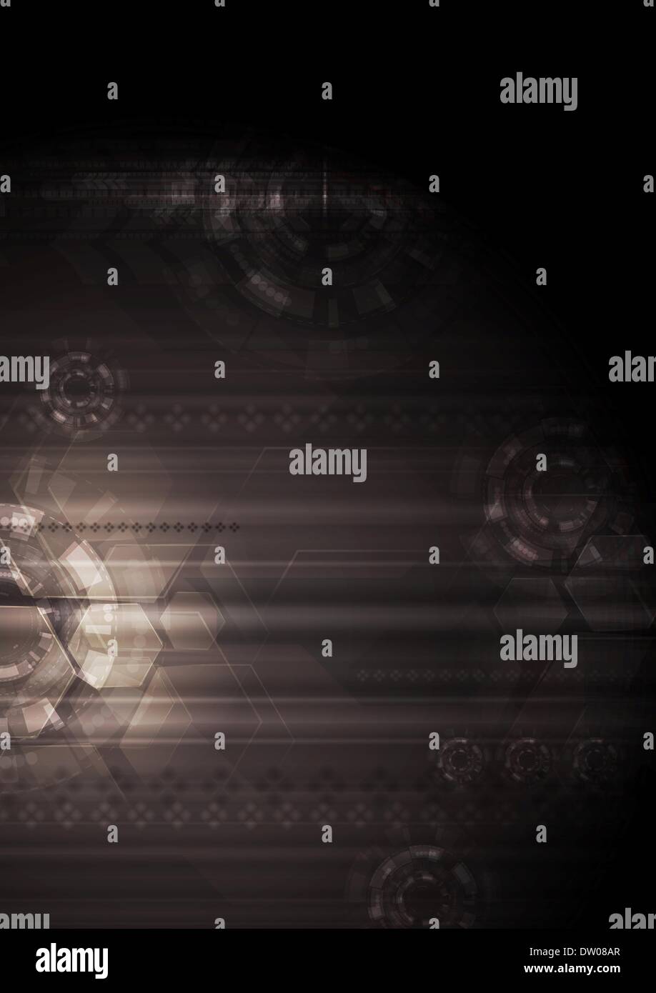 Abstract dark technology background Stock Photo - Alamy