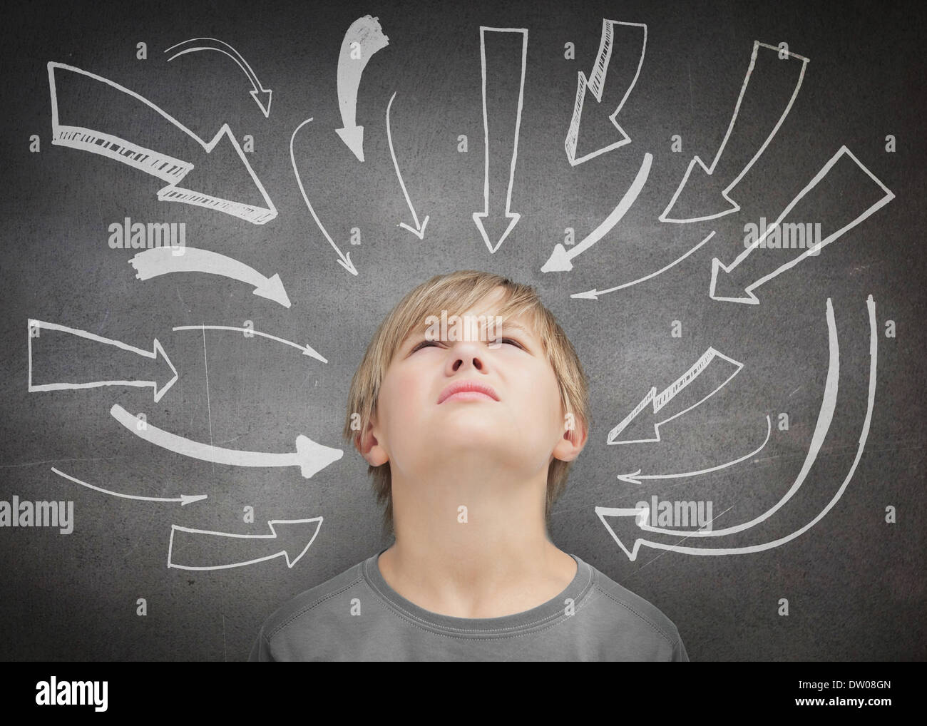 Doubtful child hi-res stock photography and images - Alamy