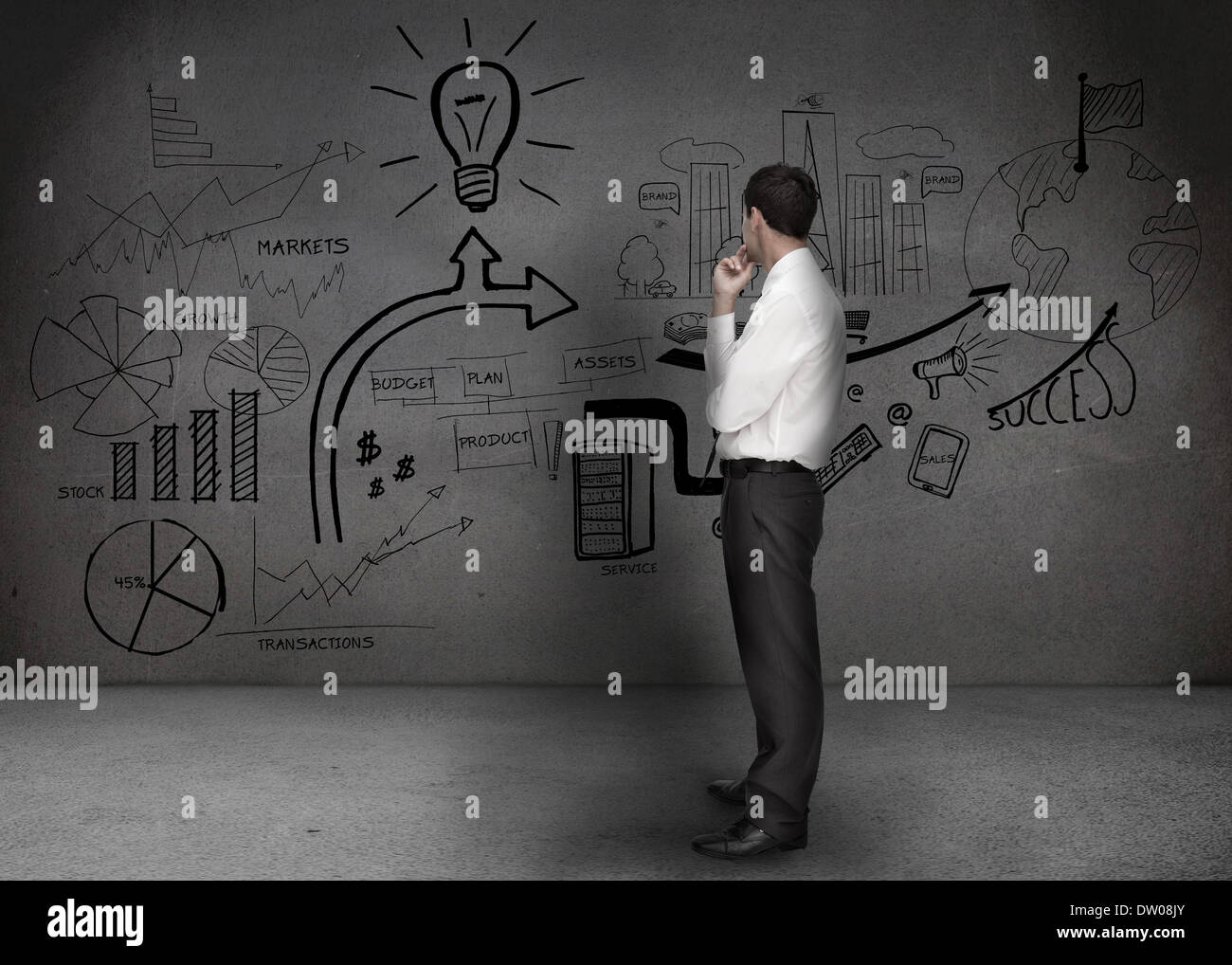 Looking drawings hi-res stock photography and images - Alamy