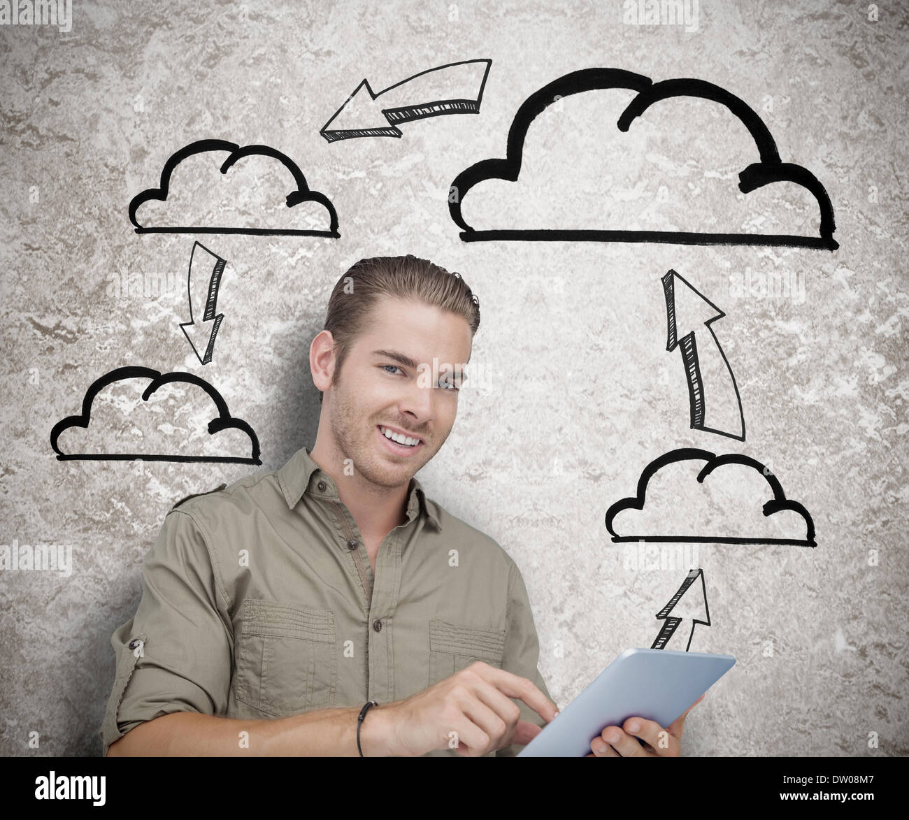 Man using computer process hi-res stock photography and images - Alamy