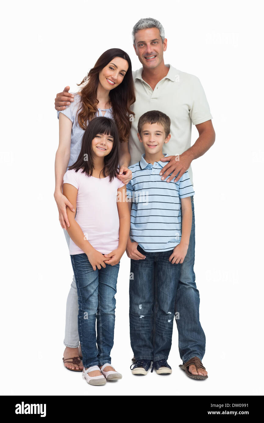Portrait of a cute family Stock Photo - Alamy