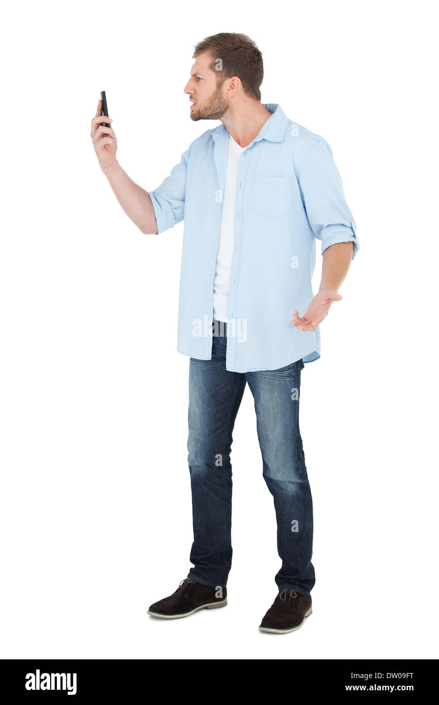 Male fashion model, with phone Cut Out Stock Images & Pictures - Alamy