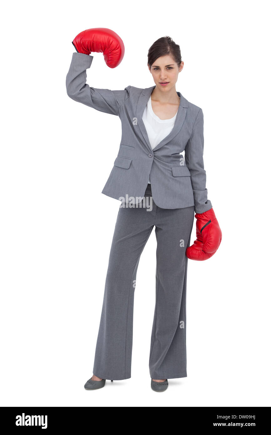 Young caucasian woman wearing brown Cut Out Stock Images & Pictures - Alamy
