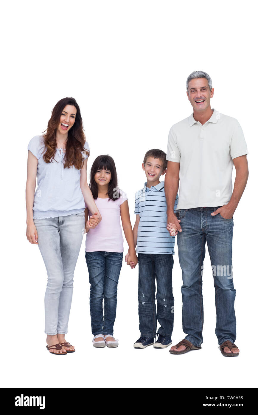 Family holding hands in Cut Out Stock Images & Pictures - Alamy