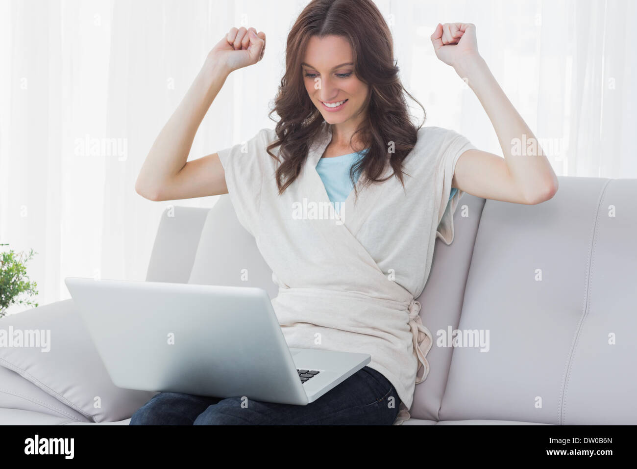 Overjoyed euphoria hi-res stock photography and images - Alamy