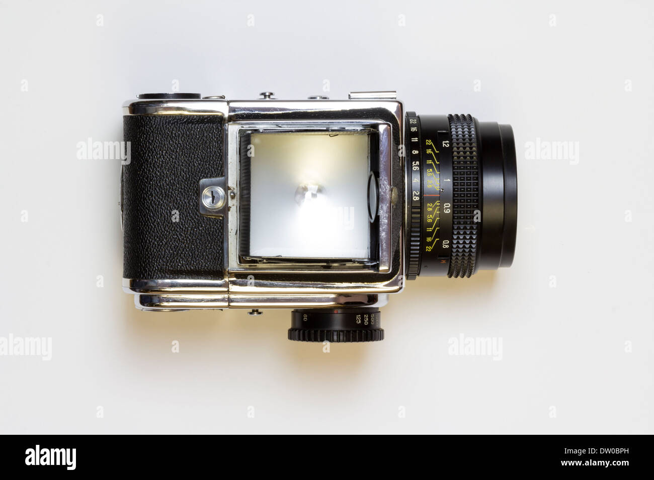 Vintage Kiev 88 6x6 medium format camera top view Stock Photo - Alamy