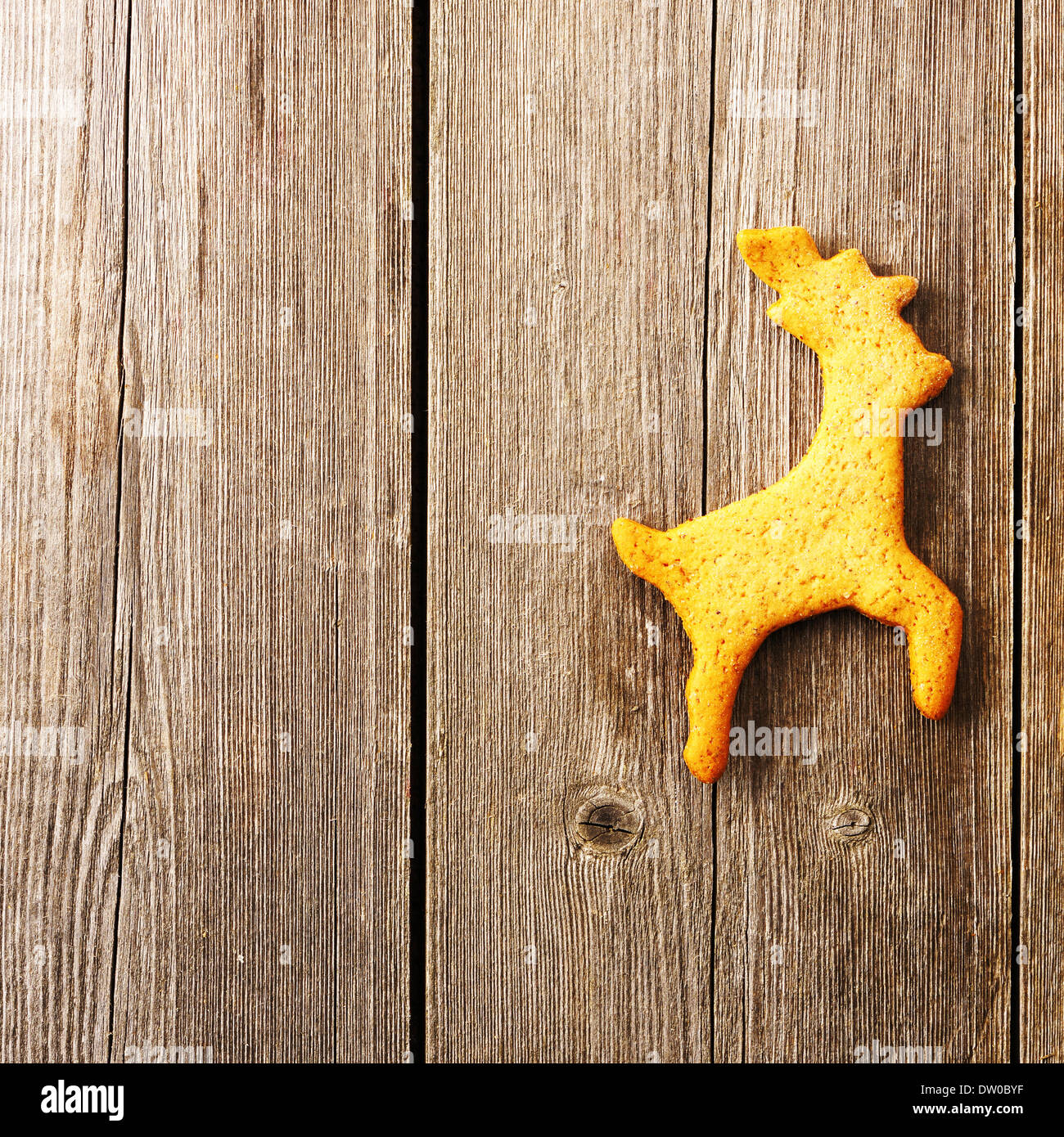 Christmas homemade gingerbread deer cookie Stock Photo - Alamy