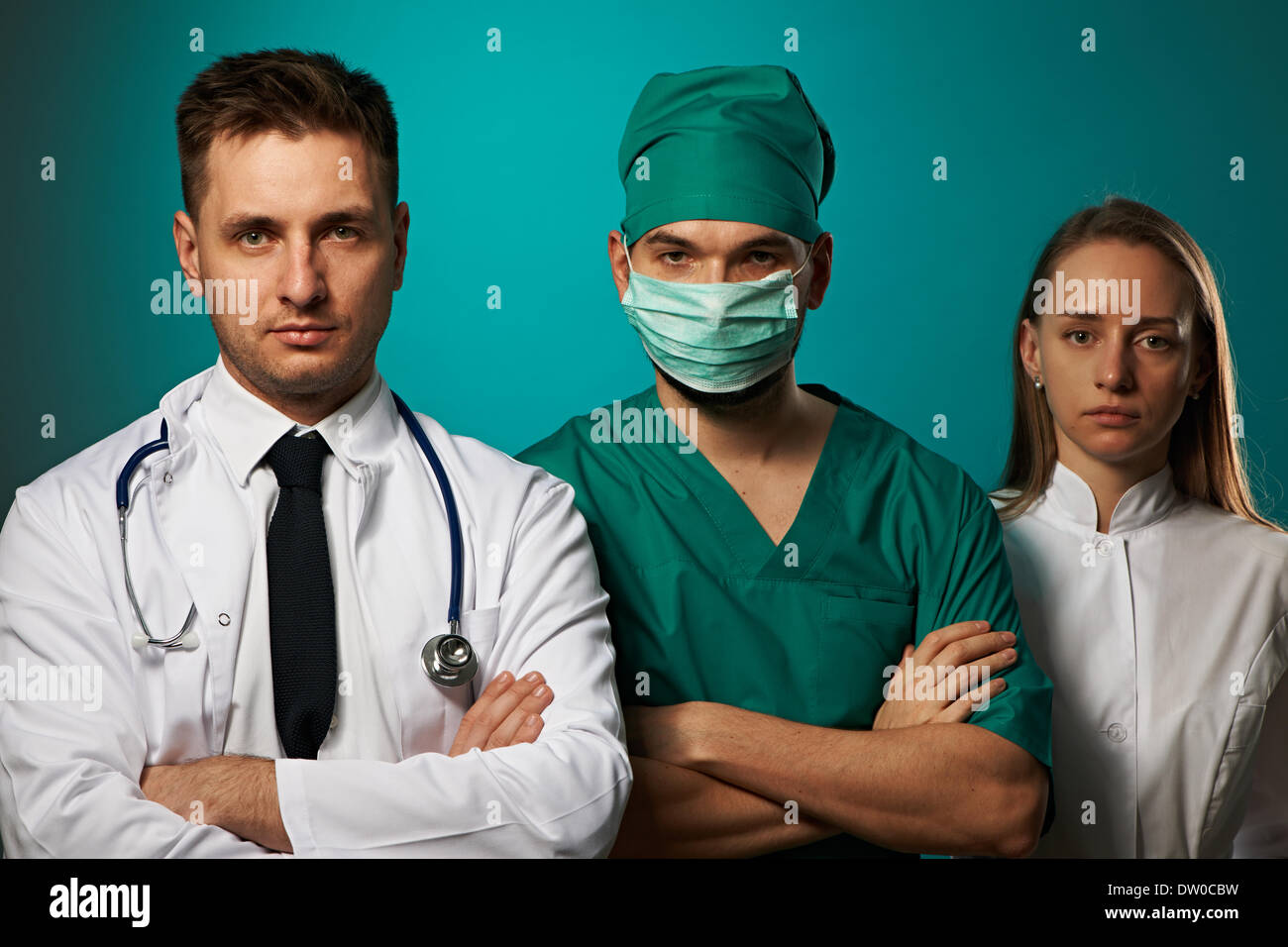 Medical team of doctors Stock Photo - Alamy