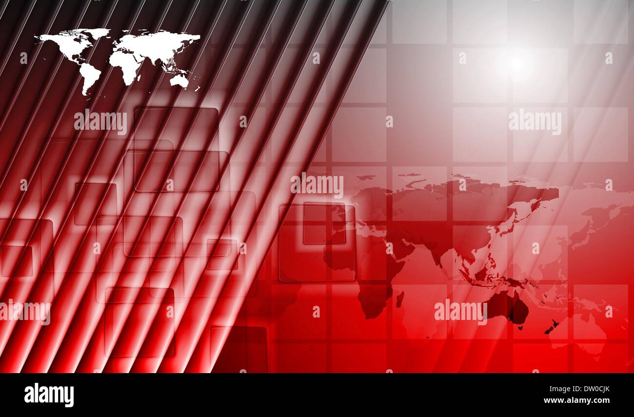 Elegant technology world map design Stock Photo - Alamy