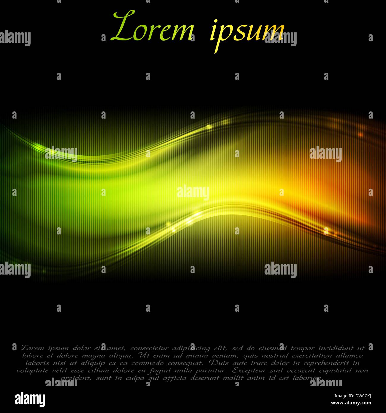 Colourful abstract waves design template Stock Photo - Alamy