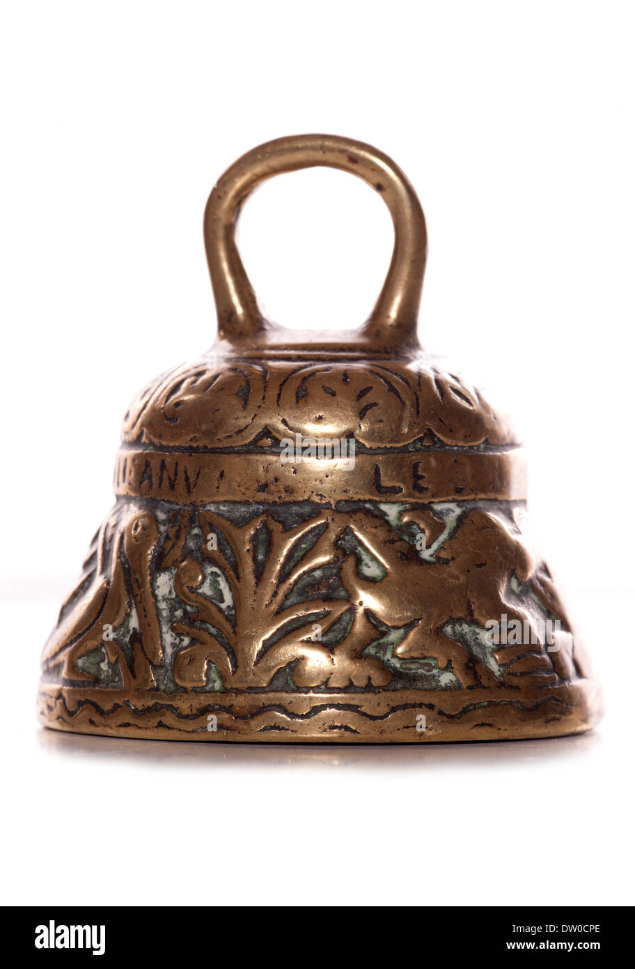 Gold cow bell cutout hi-res stock photography and images - Alamy