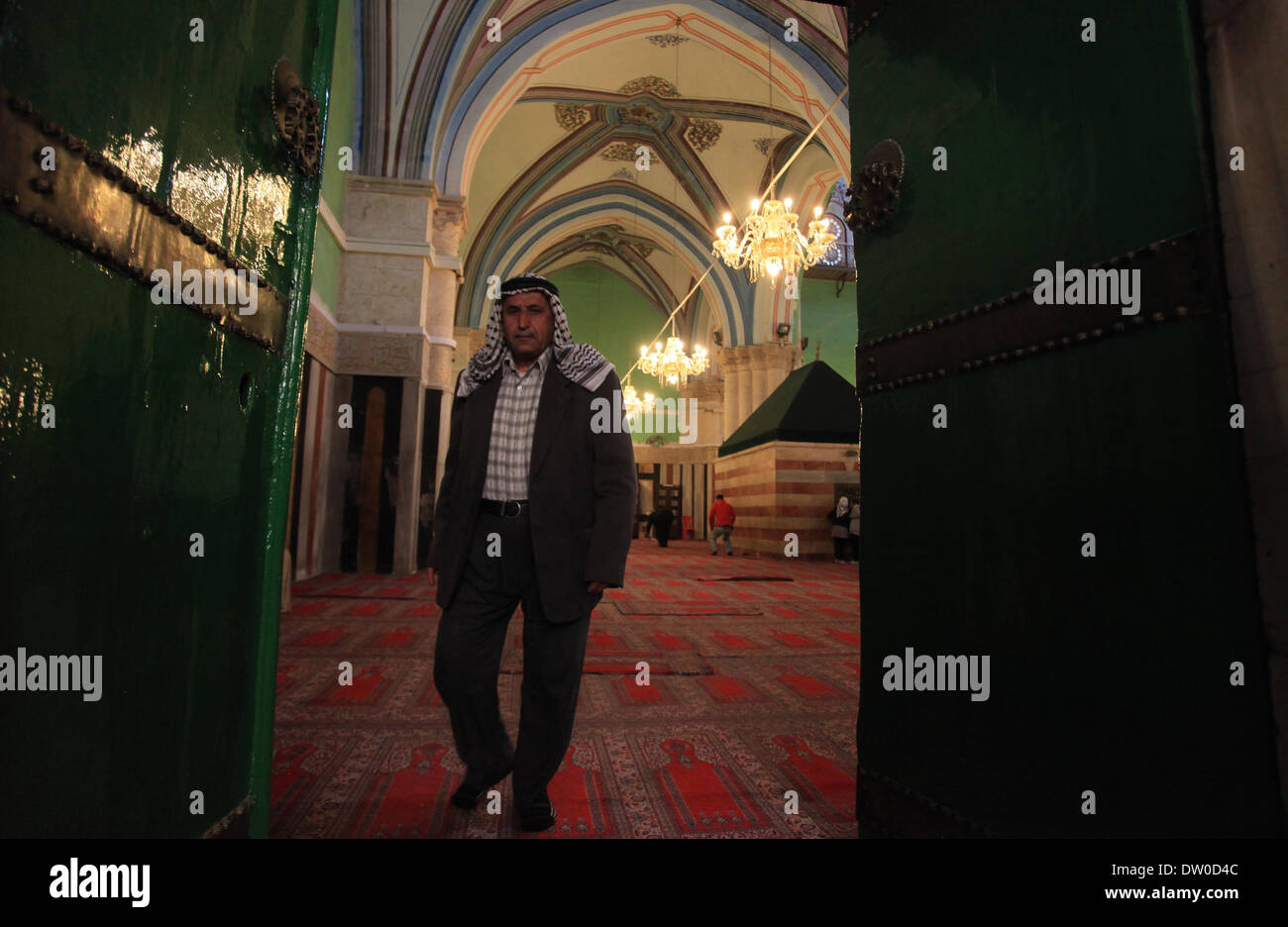 Hebron, West Bank, Palestinian Territory. 20th Feb, 2014. A Palestinian ...