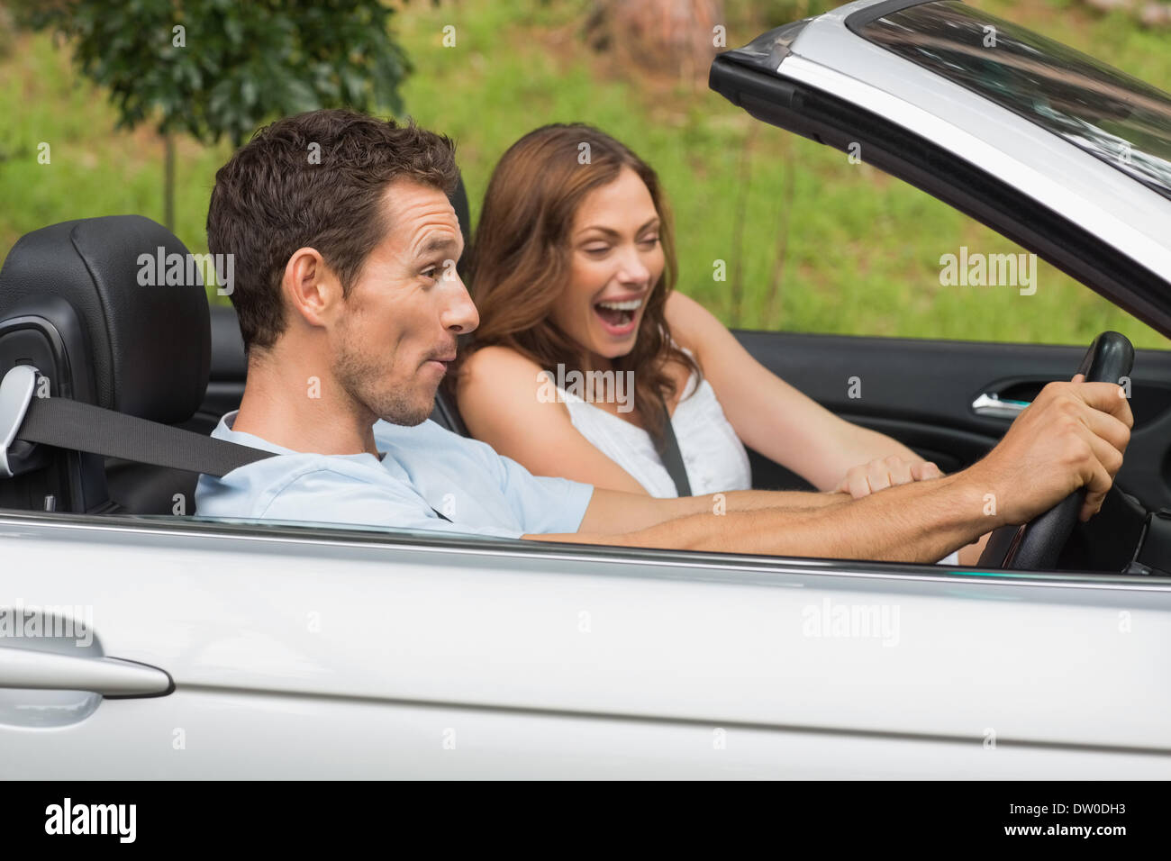 Handsome man in convertible hi-res stock photography and images - Alamy