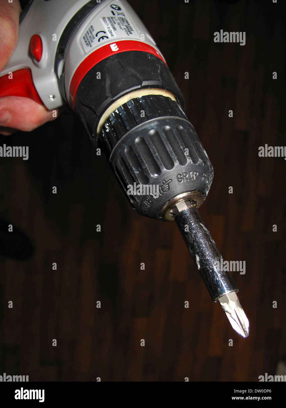 Cordless electric drill / screwdriver chuck Stock Photo - Alamy