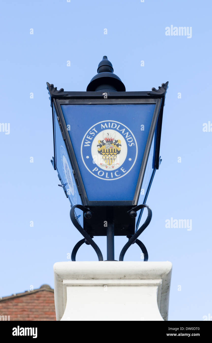 Police station blue light hi-res stock photography and images - Alamy