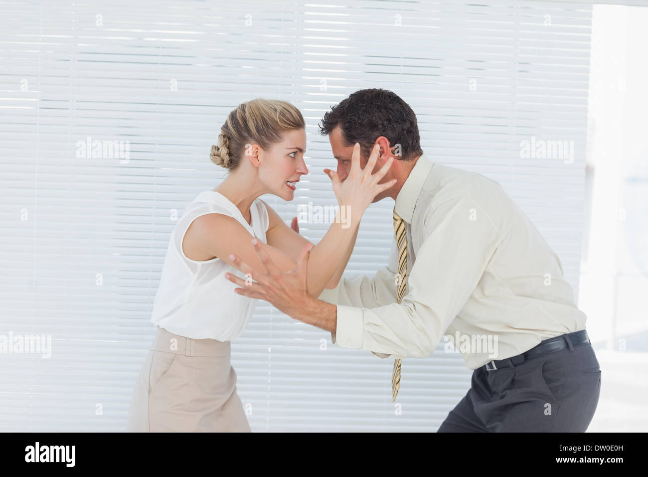 Business team having heated argument Stock Photo - Alamy