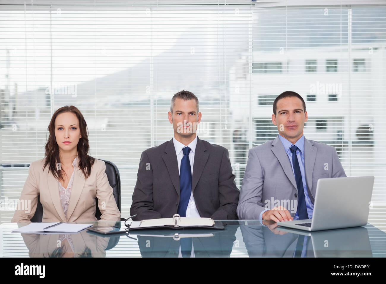 Interview serious hi-res stock photography and images - Alamy
