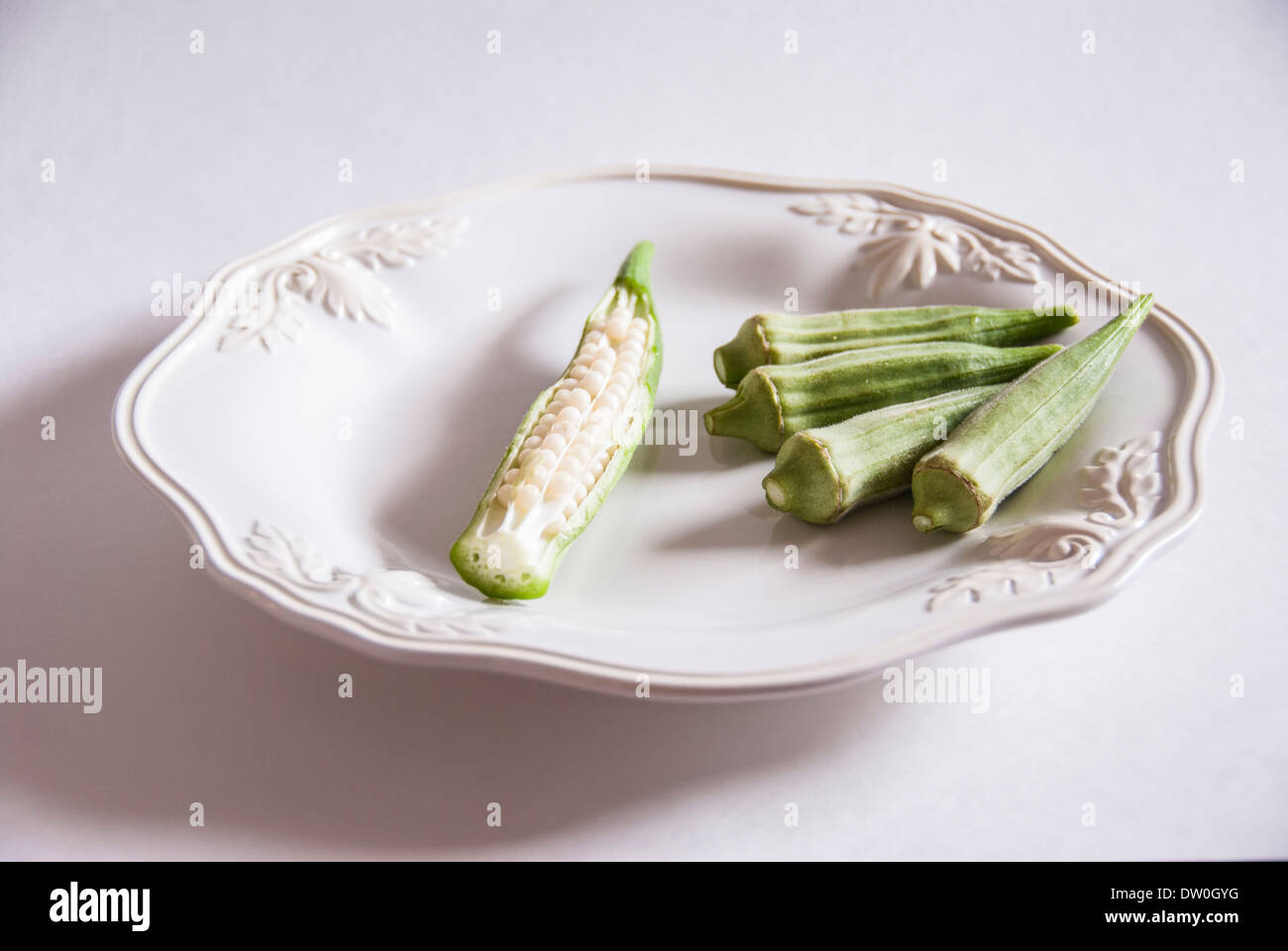Cut open okra pod hi-res stock photography and images - Alamy