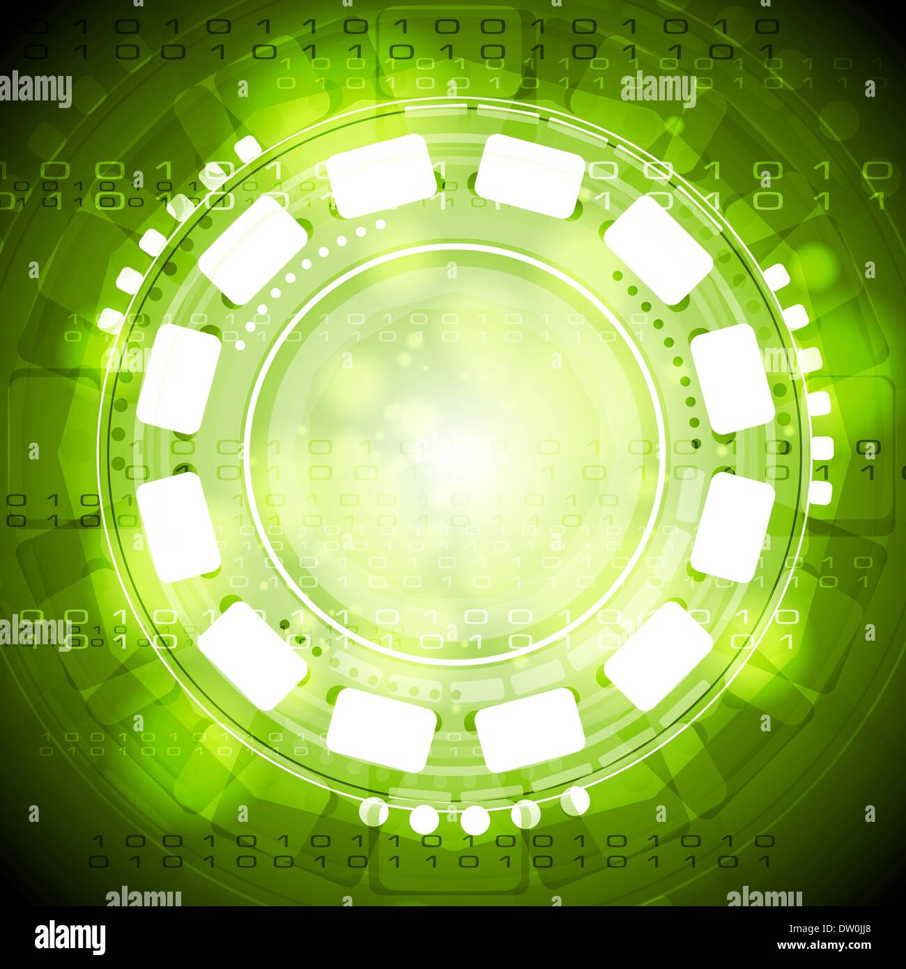 Abstract green hi-tech card Stock Photo - Alamy