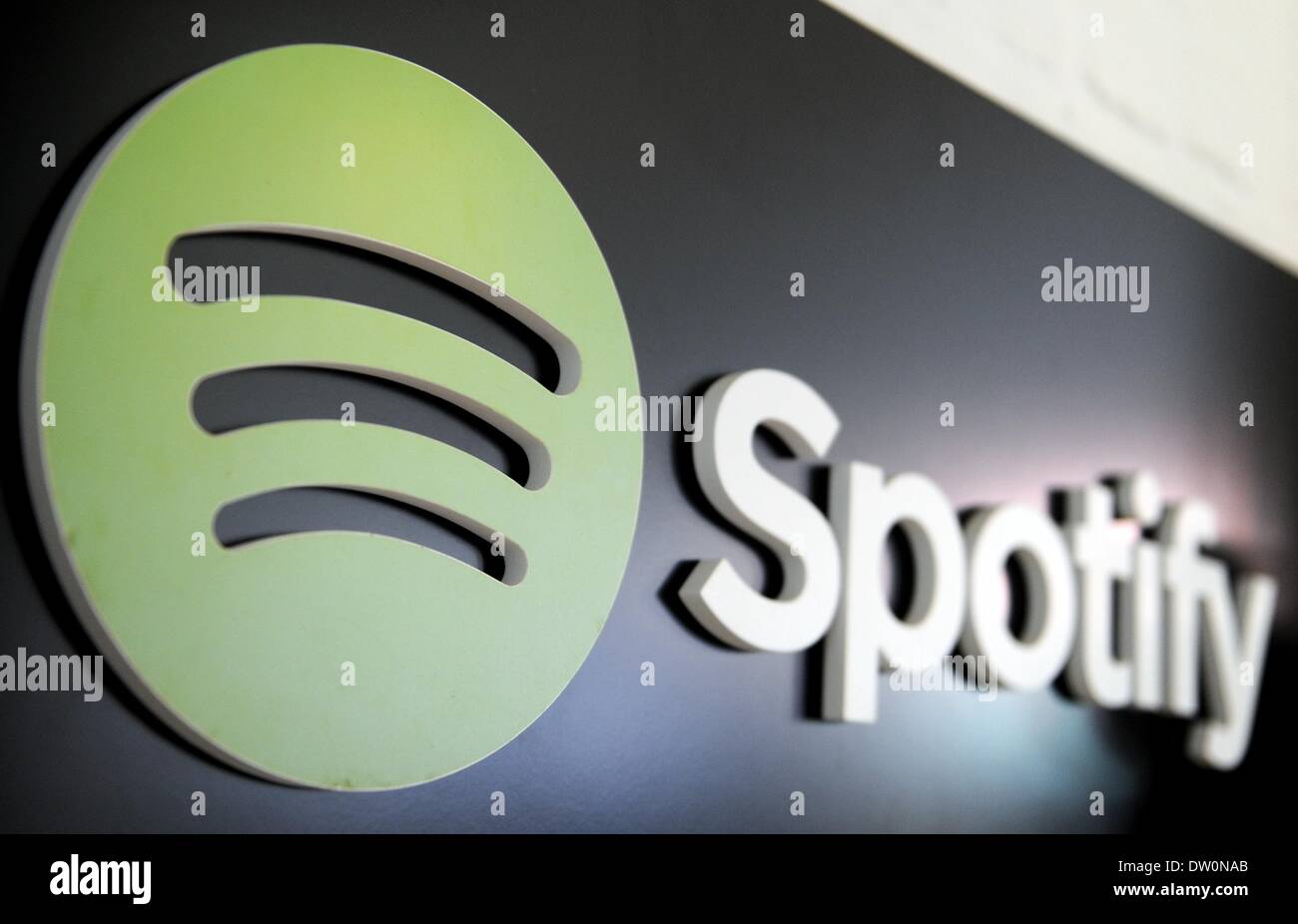 The logo of music streaming service Spotify in Berlin, Germany, 25 ...