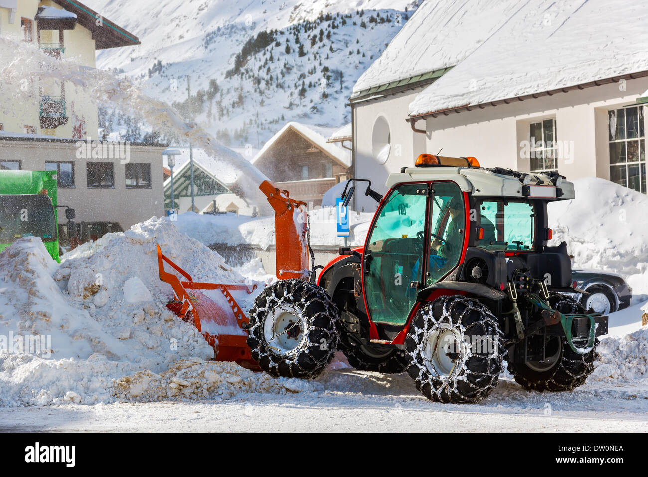 Snow blower in winter hi-res stock photography and images - Alamy