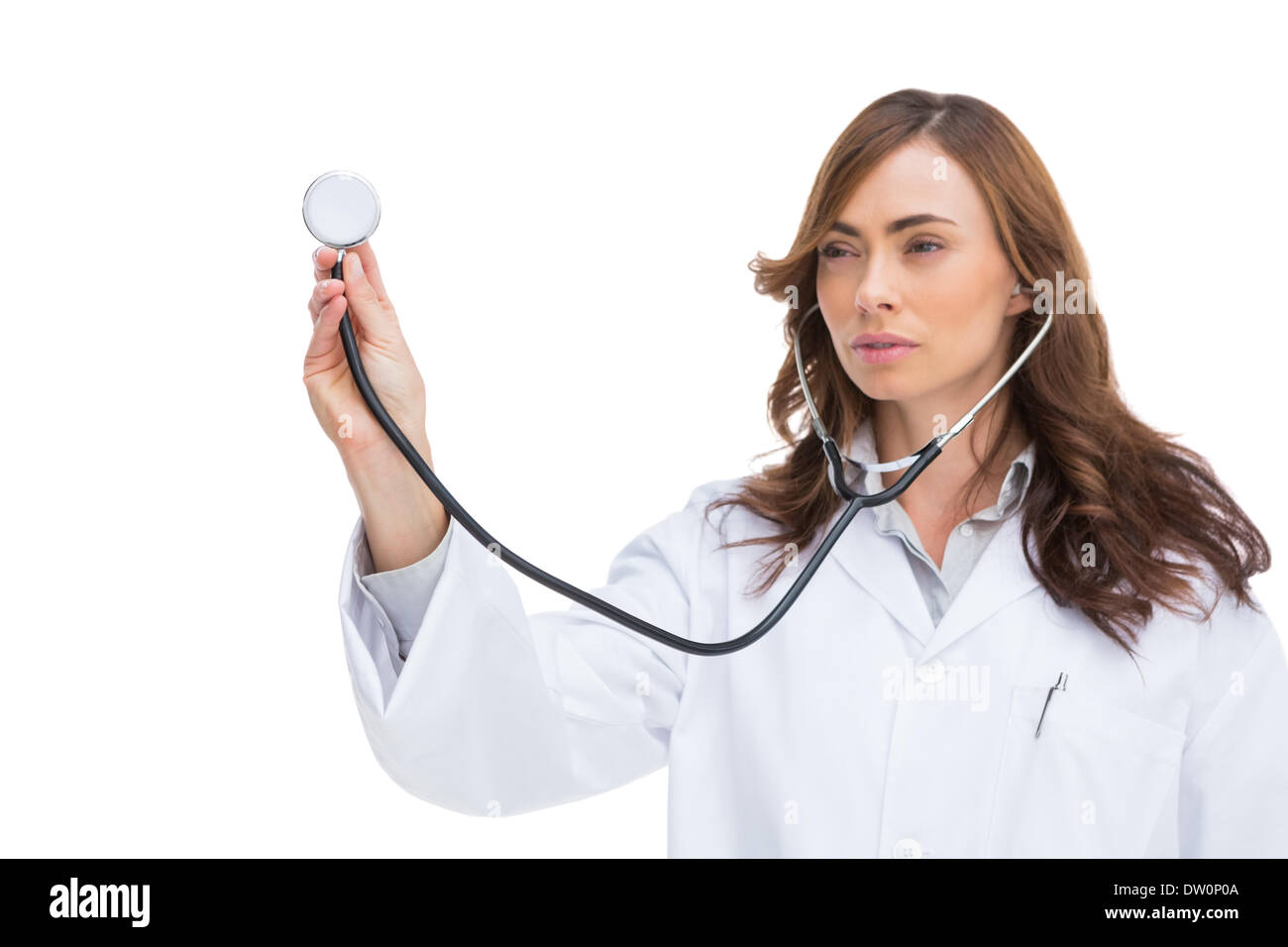 Pretty female doctor stethoscope using hi-res stock photography and ...