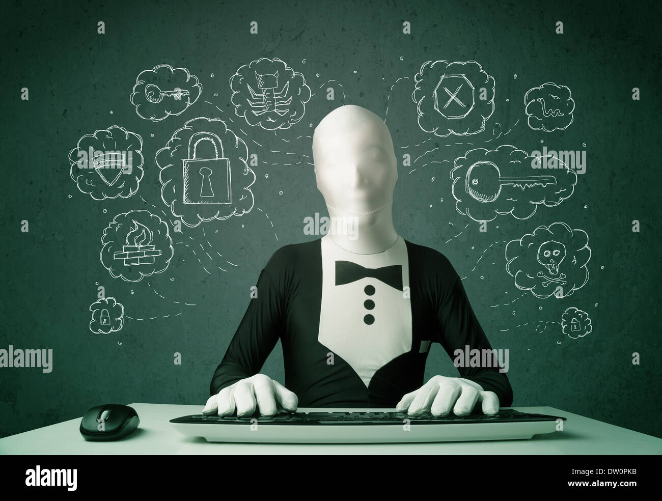 Hacker in morph 3d mask hi-res stock photography and images - Alamy