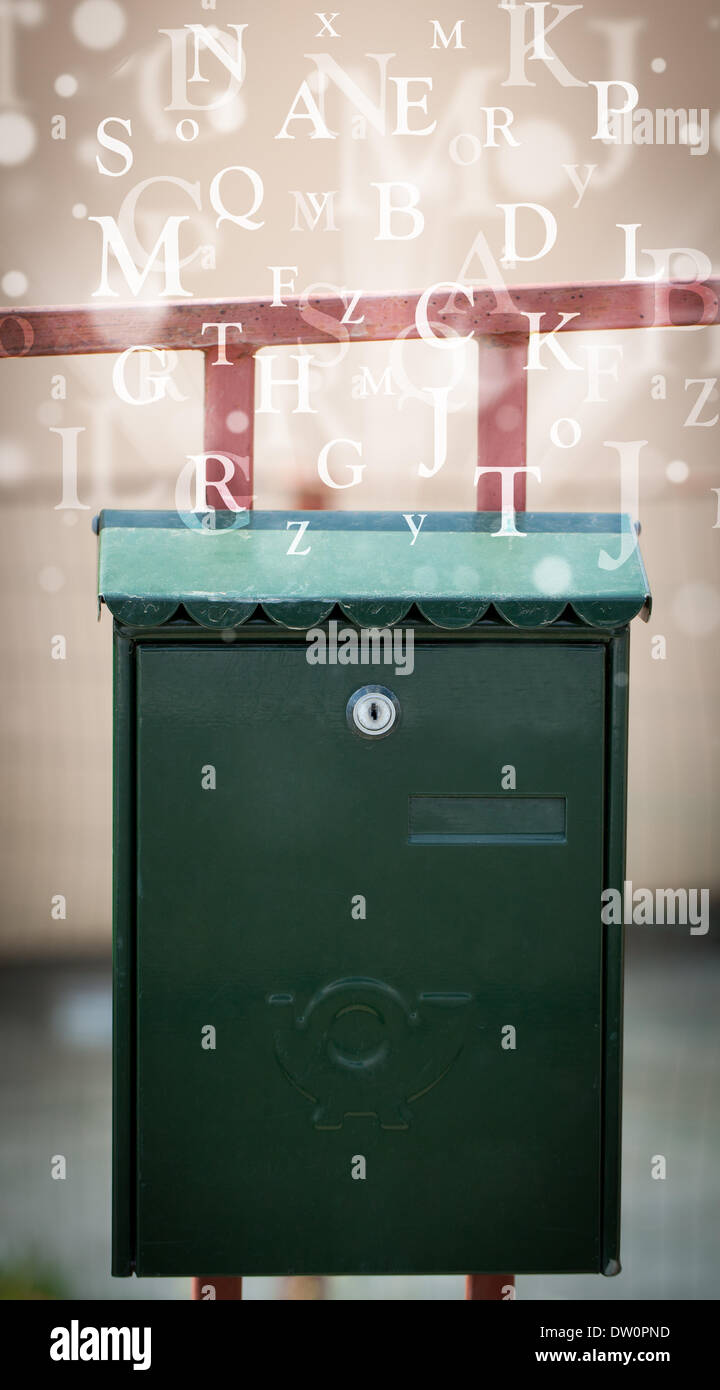 Mail box with letters comming out Stock Photo - Alamy