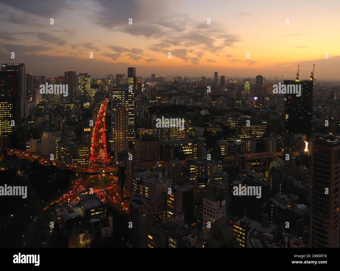 View from the Tokyo tower. Tokyo, Japan Stock Photo - Alamy