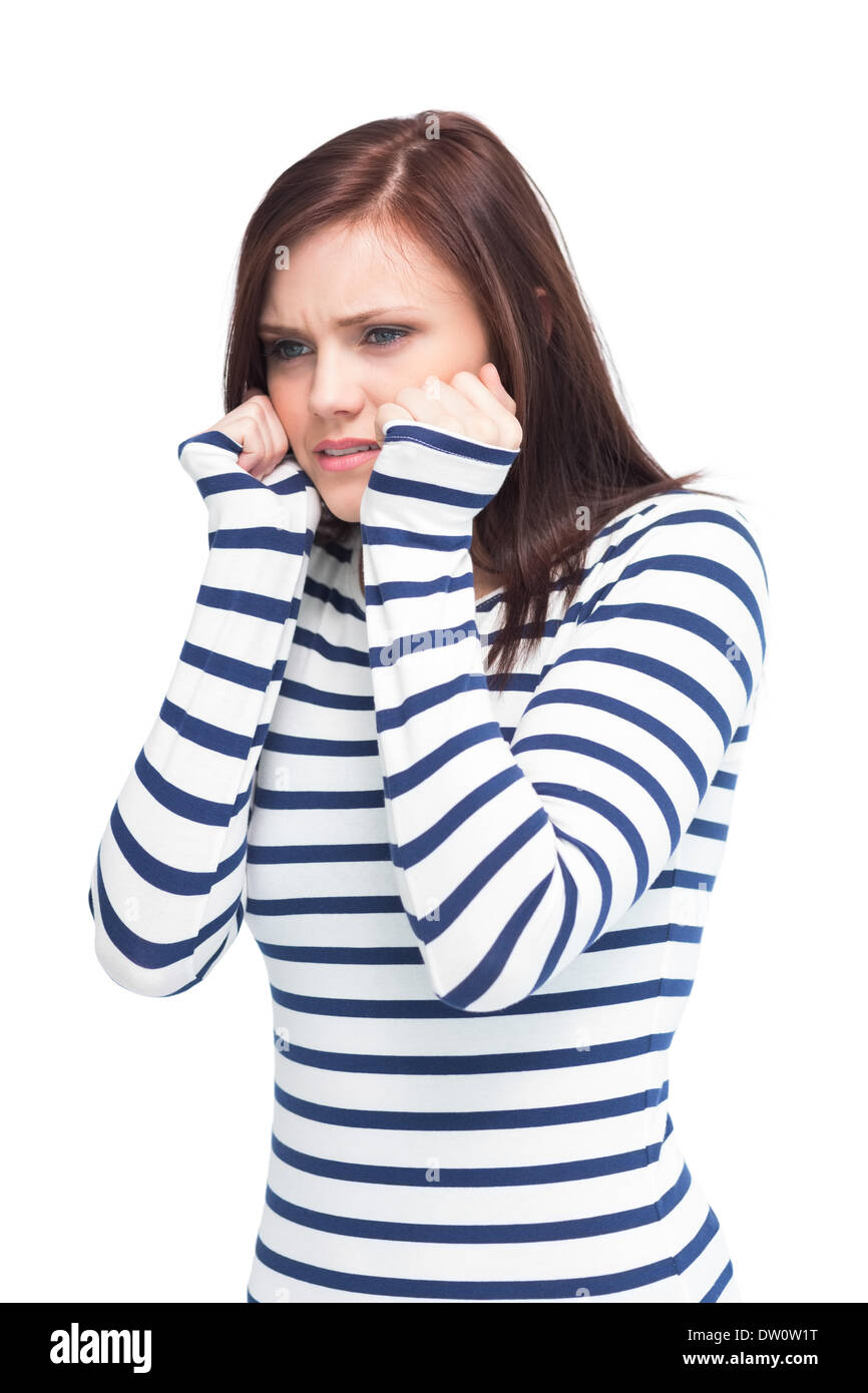 Apprehensive female hi-res stock photography and images - Alamy