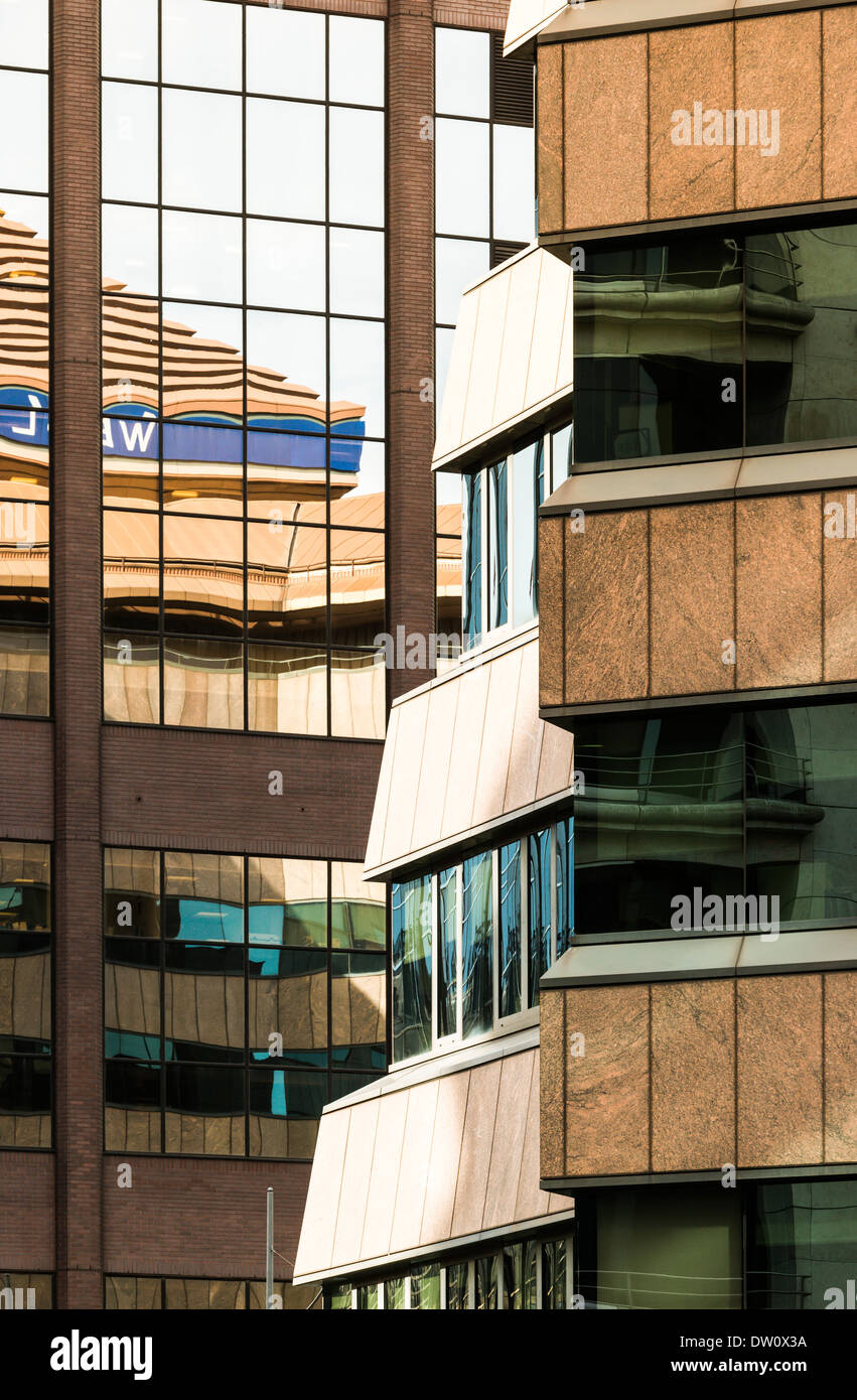 Buildings along Colmore Row, Birmingham, England. Wesleyan building ...