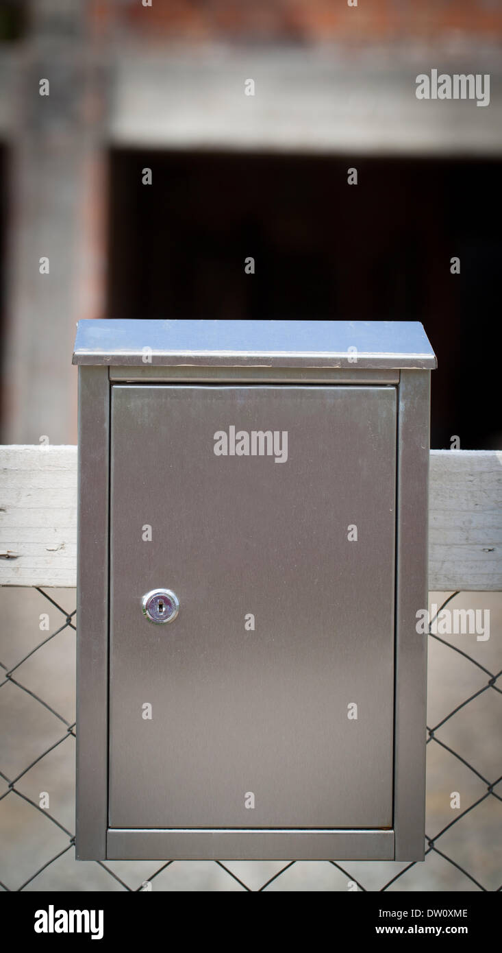 Cloes up of a mailbox on the street Stock Photo - Alamy