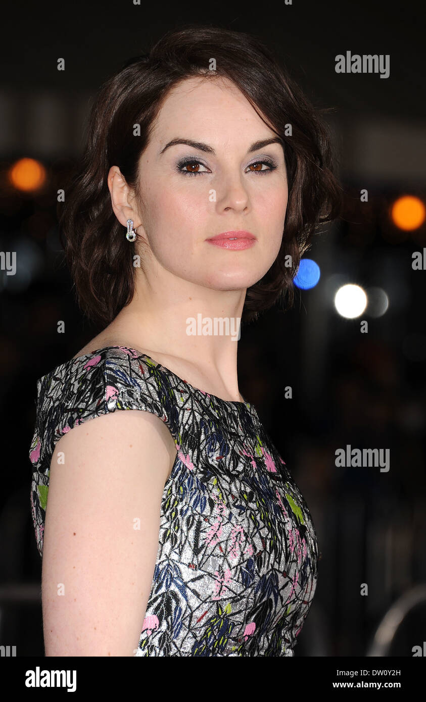 MICHELLE DOCKERY English film actress and rock singer in February 2014 ...