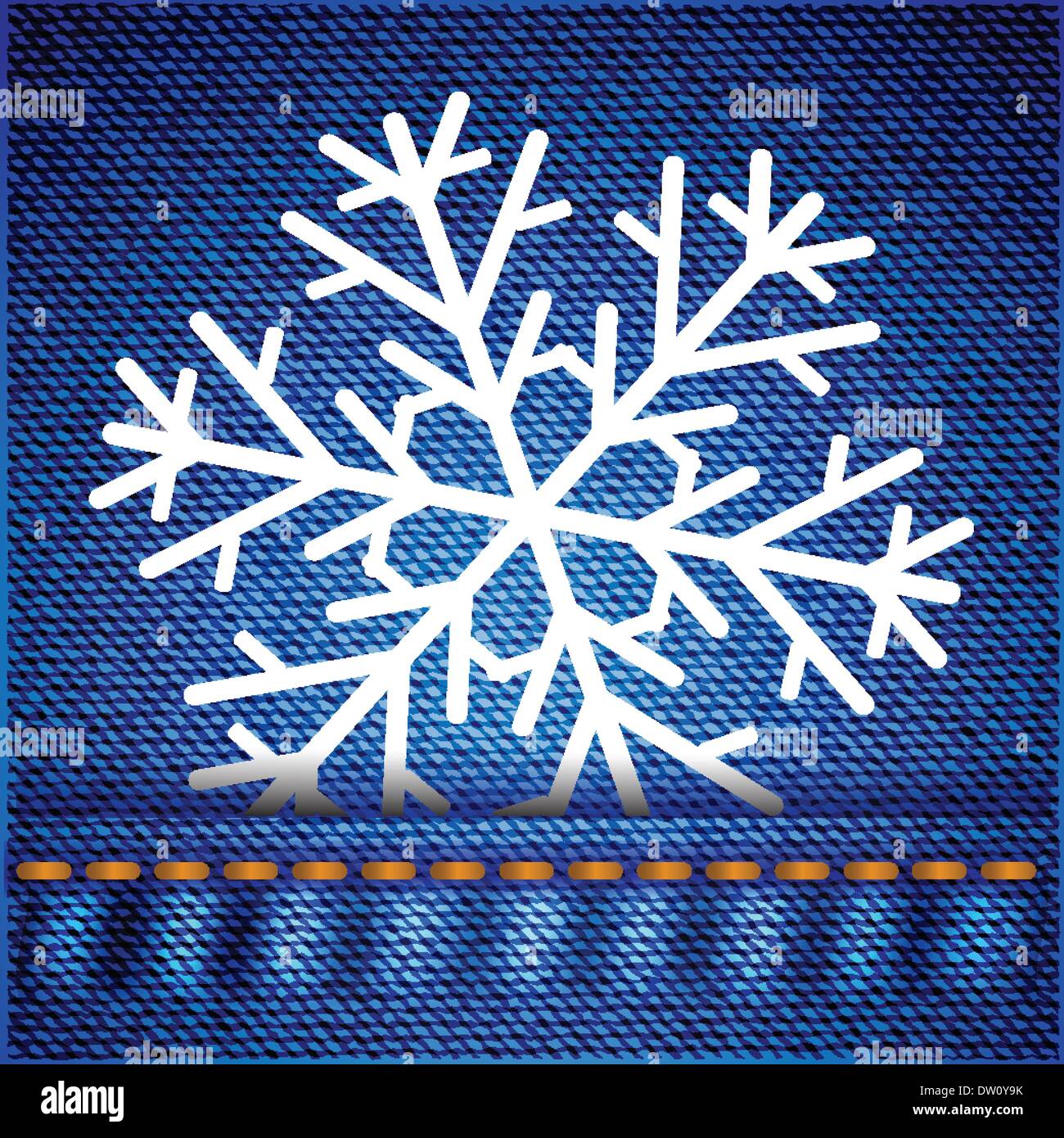 snowflake on jeans texture Stock Photo - Alamy