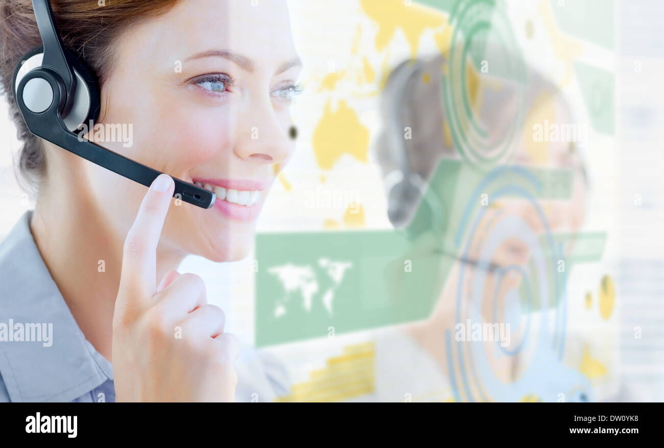 Female call center agents hi-res stock photography and images - Alamy