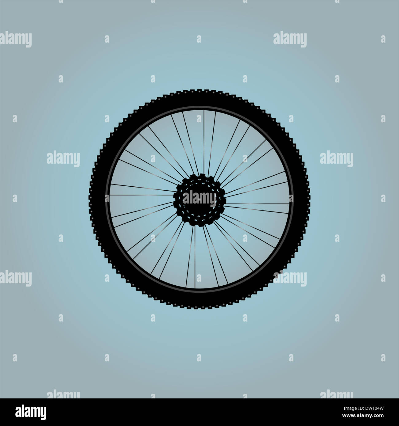 silhouette of a bicycle wheel Stock Photo - Alamy