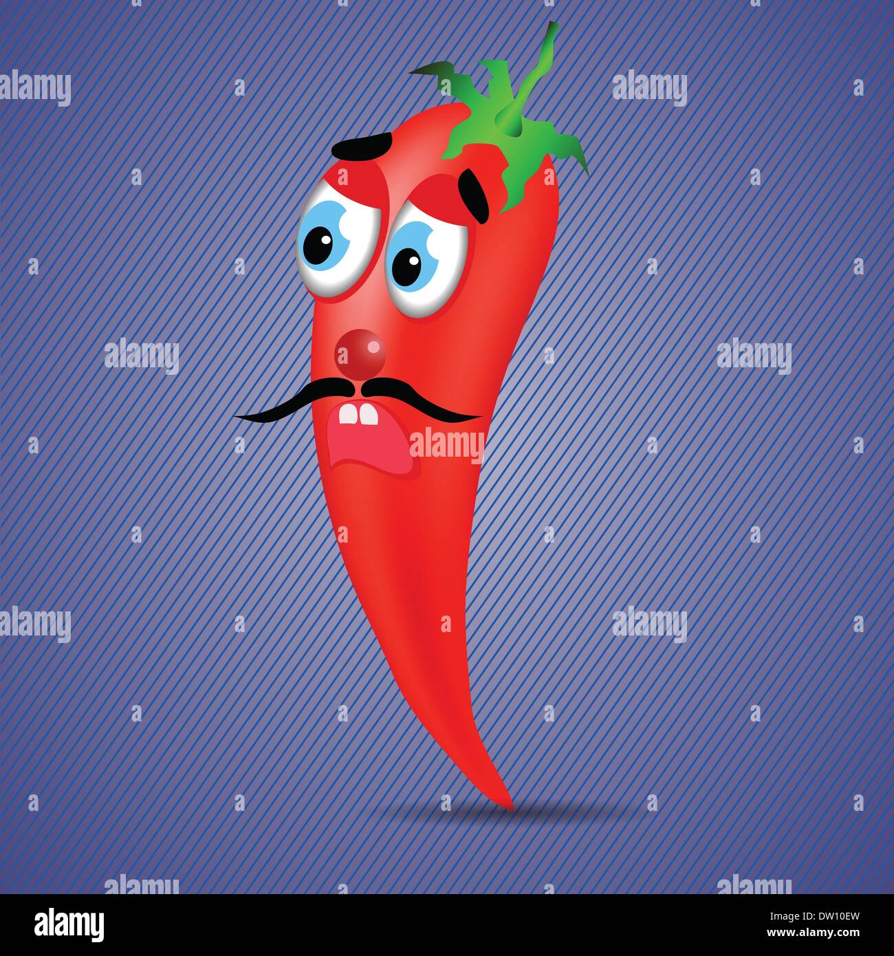 Bright red chili pepper illustration hi-res stock photography and ...