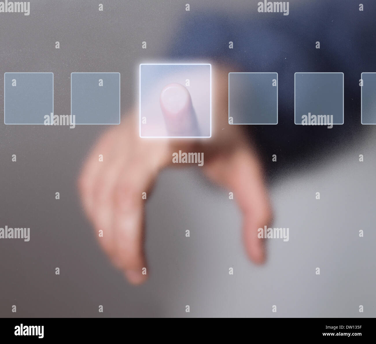 hand pressing buttons Stock Photo - Alamy
