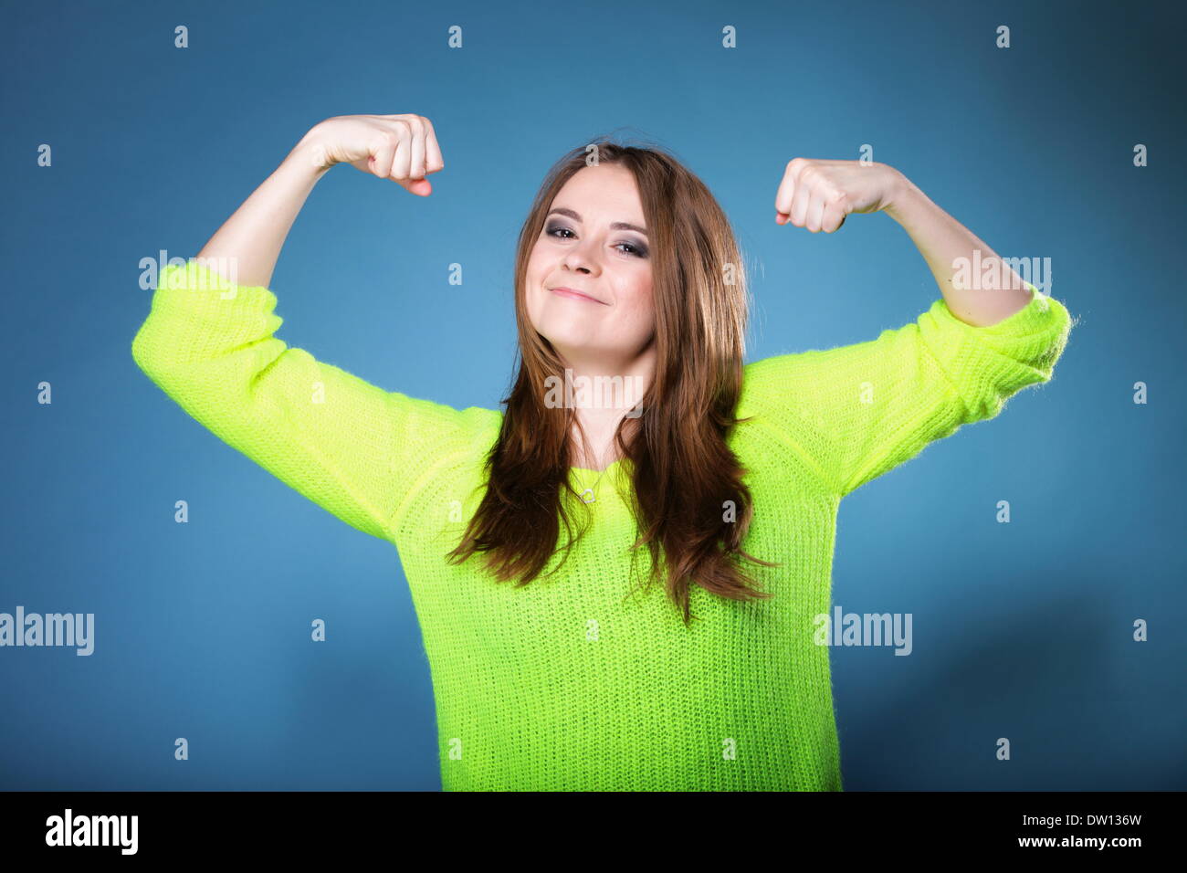 Power girl hi-res stock photography and images - Alamy