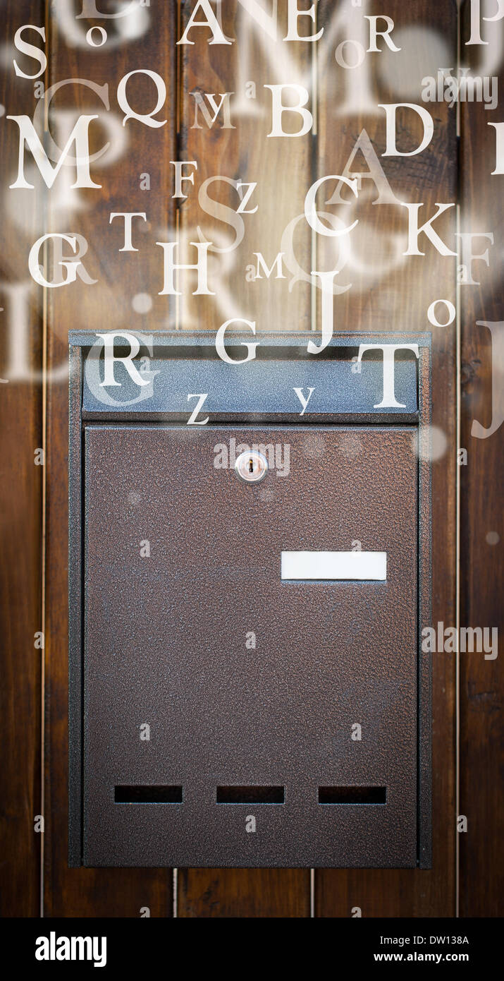 Mail box with letters comming out Stock Photo - Alamy